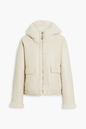 DOM GOOR Reversible Shearling Hooded Jacket