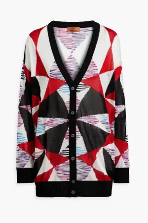 Missoni Crochet-knit Cardigan - Red