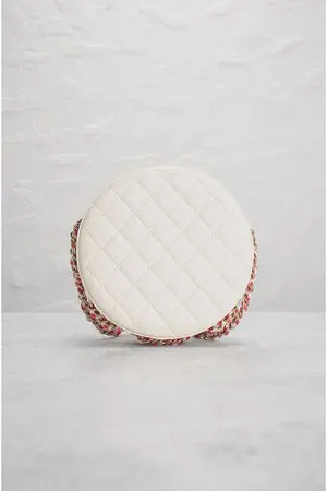 Chanel Cruise Line Float Chain Shoulder Bag In White