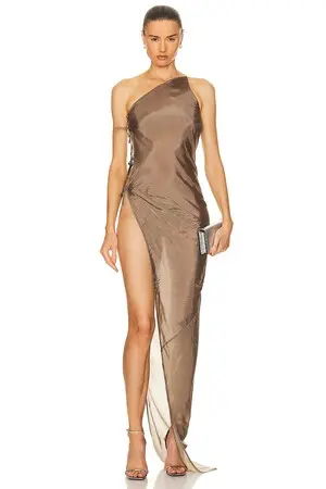 Rick Owens Taco Gown In Neutral
