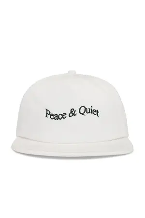 MUSEUM OF PEACE & QUIET Wordmark Dad Hat - White