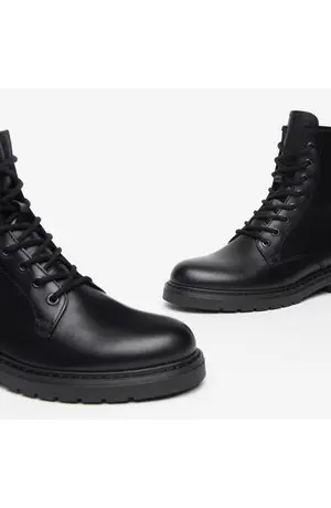 NEROGIARDINI Lace-up Combat Boots - Black