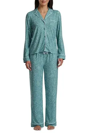 Splendid Print Long Sleeve Pajamas - Dashing Garden