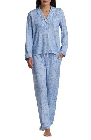 Splendid Print Long Sleeve Pajamas - Falling Floral