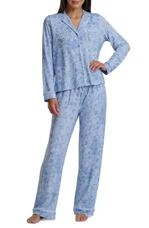 Splendid Print Long Sleeve Pajamas - Falling Floral