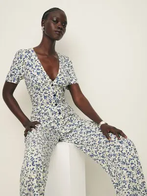 REFORMATION France Jumpsuit Santorini
