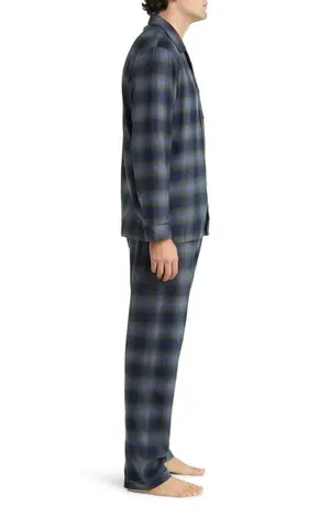 Majestic International Gradient Check Flannel Pajamas