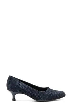 ARA Kit Kitten Heel Pump - Midnight Blue
