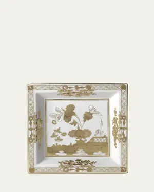 GINORI 1735 Oriente Italiano Aurum Square Plate - Oiaurum