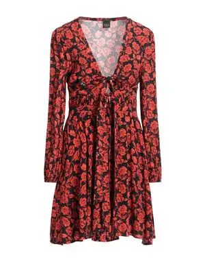 Pinko Mini Flared Floral-print Dress