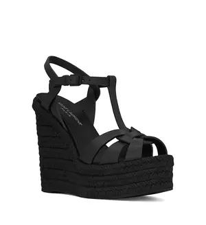 Women's Saint Laurent Black Espadrilles