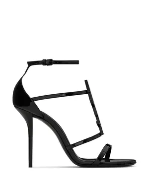 Saint Laurent Cassandra High Heel Sandals - Black