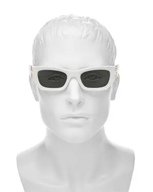 Miu Miu Rectangle Sunglasses - White