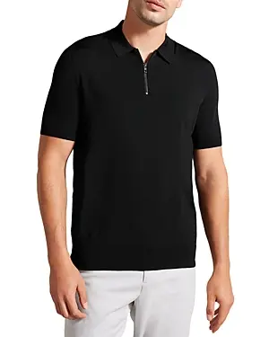 Ted Baker London Daldin Zip Polo Black