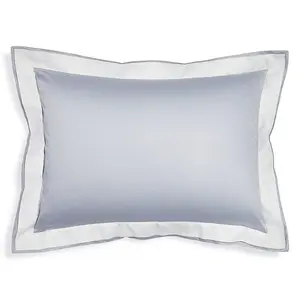 Frette Flying Sateen Sham, Standard Exclusive - Light Azure/milk