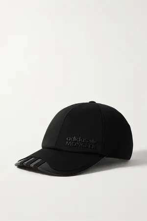 Moncler Adidas Originals Cotton-twill Baseball Cap - Black