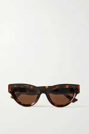 Bottega Veneta Injection Cat-eye Acetate Sunglasses - Tortoiseshell