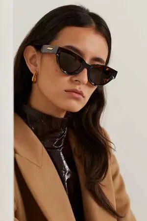 Bottega Veneta Injection Cat-eye Acetate Sunglasses