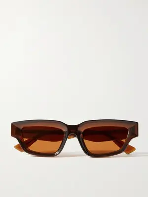 Bottega Veneta Rectangular-frame Acetate Sunglasses