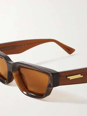 Bottega Veneta Rectangular-frame Acetate Sunglasses