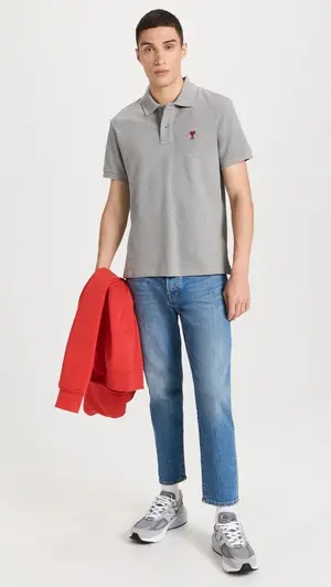 AMI Paris De Coeur Polo Shirt