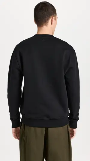 AMI Paris De Coeur Crewneck Sweatshirt - Black