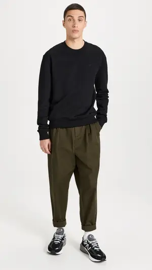 AMI Paris De Coeur Crewneck Sweatshirt - Black