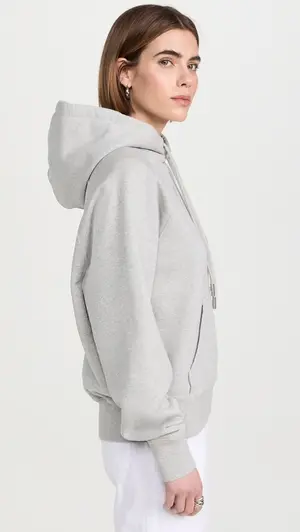 AMI Paris De Coeur Hoodie - Heather Ash Grey