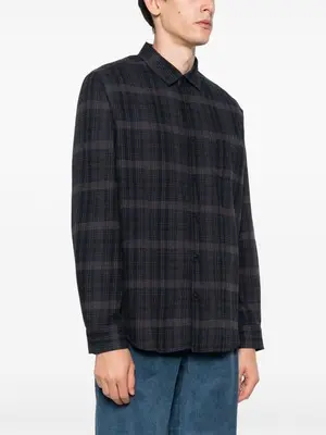 Woolrich Plaid-check Pattern Flannel Shirt - Blue