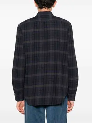 Woolrich Plaid-check Pattern Flannel Shirt - Blue