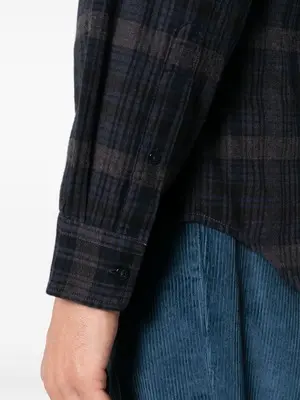 Woolrich Plaid-check Pattern Flannel Shirt - Blue