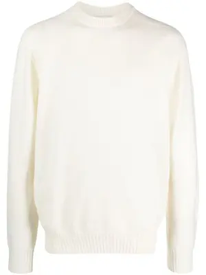Altea Round-neck Virgin Wool Jumper - Neutrals