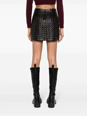 PATOU Quilted Shell Miniskirt - Black
