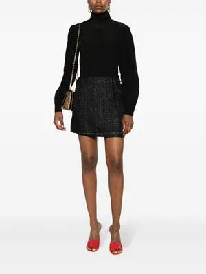 LANVIN Metallic Tweed Miniskirt