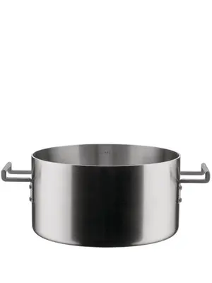 ALESSI Two-handles Steel Casserole - Silver