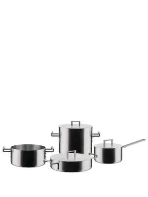 ALESSI Multiply Steel Cookware Set - Silver