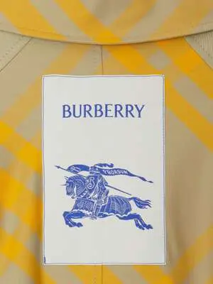 Burberry Checked Trench Coat