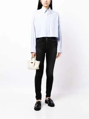 Emporio Armani Logo-embroidered Skinny Jeans