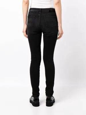 Emporio Armani Logo-embroidered Skinny Jeans