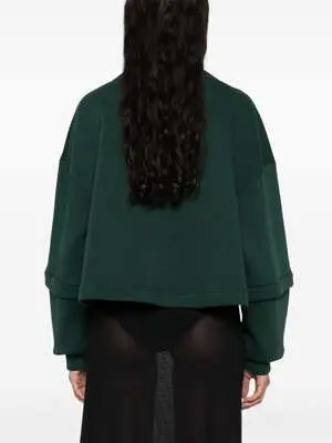 IOANA CIOLACU V-neck Cotton-blend Sweatshirt