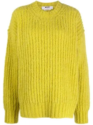 MSGM Chunky-knit Crew-neck Jumper