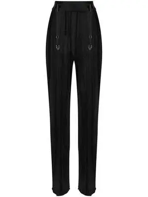 MAISON CLOSE Logo-print Sheer Trousers