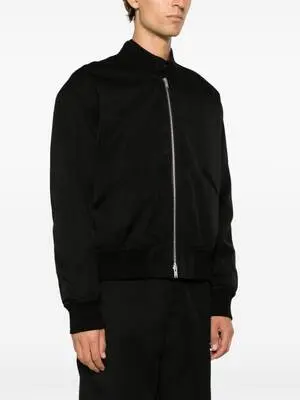 JIL SANDER Zip-up Wool Bomber Jacket