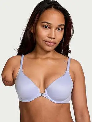 Victoria's Secret Body By Victoria Vs Adaptive Lightly Lined Front-close Full Coverage Bra Blue