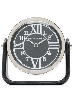 Ralph Lauren Brennan Leather Clock - Black