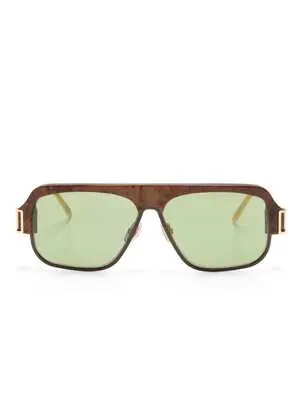 Marni Pilot Frame Sunglasses - Brown