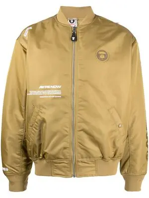 AAPE BY *A BATHING APE® Logo-patch Zip-up Bomber Jacket