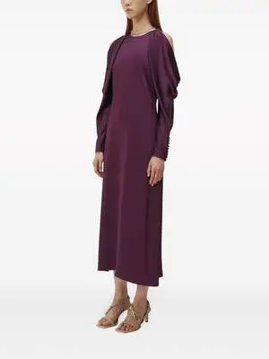 Simkhai Lovisa Cold-shoulder Midi Dress