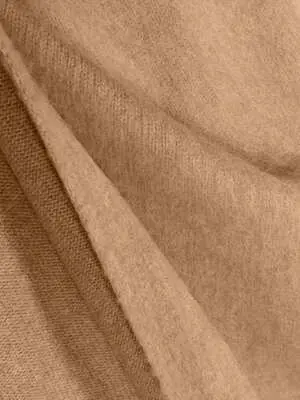 PAURA Ribbed-edge Virgin Wool Scarf