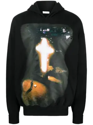 1989 STUDIO Photograph-print Cotton Hoodie - Black